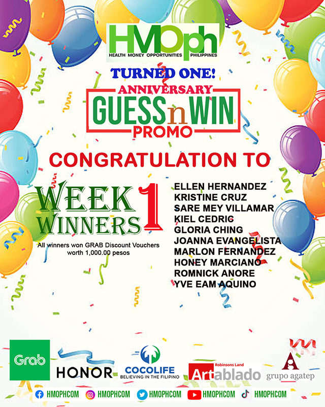 HMOph Turned One! Anniversary Guess N Win Promo - HMOph